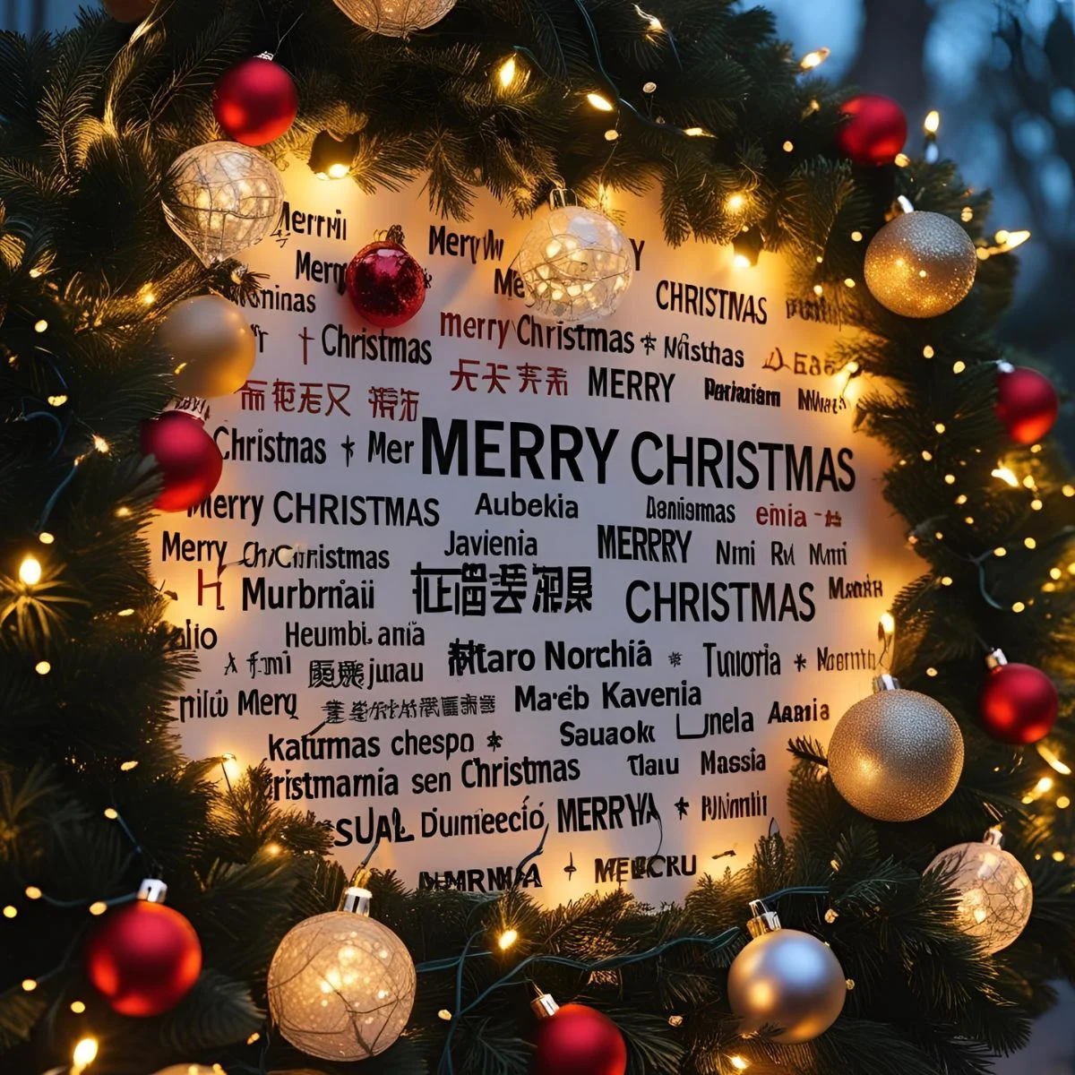 Joyful Greetings: Merry Christmas in Global Tongues 🎄