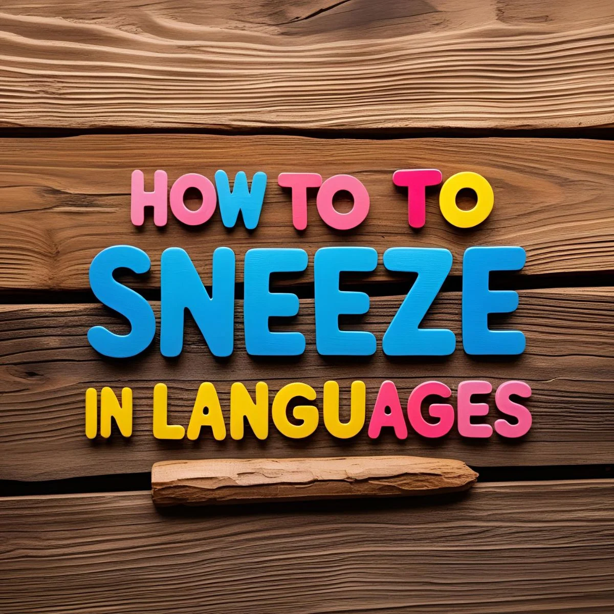 How to Sneeze in Different Languages: A Global Symphony of Sounds
